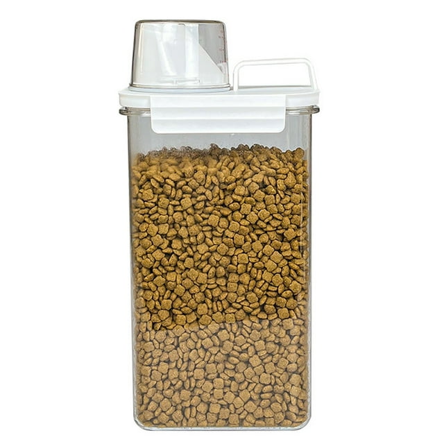 Upgraded Airtight Pet Food Container, Small Dog/Cat Food Storage with Measuring Cup, G174083 ...