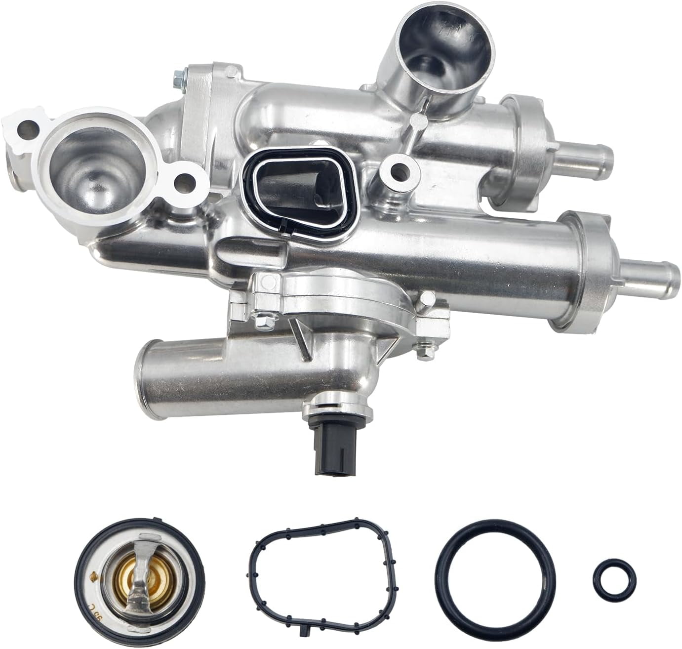 Upgraded Aluminum Thermostat Housing Assembly - Replaces for Chrysler & Dodge 2.4L - 200 ...