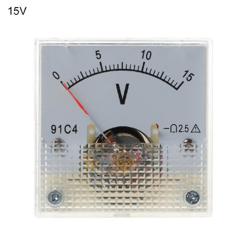 Upgraded Analog Voltmeter Panel Pointer Volt Voltage Meter Gauge 10 ...