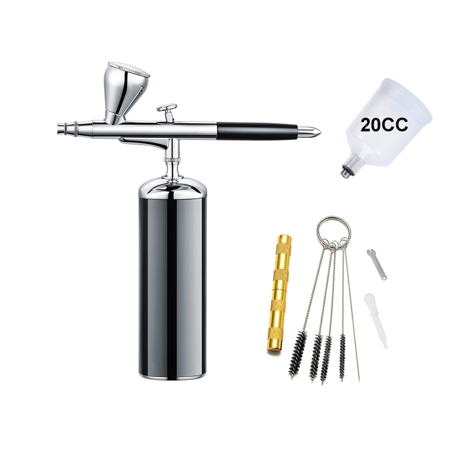Upgraded Auto Mini Airbrush Kit with Compressor and 0.3mm Nozzles ...