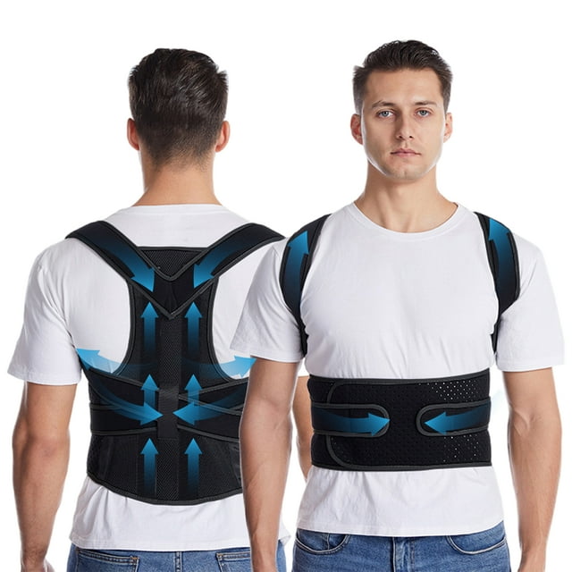 Upgraded Back Brace Posture Corrector for Men and Women， Adjustable And Lightweight Shoulder ...