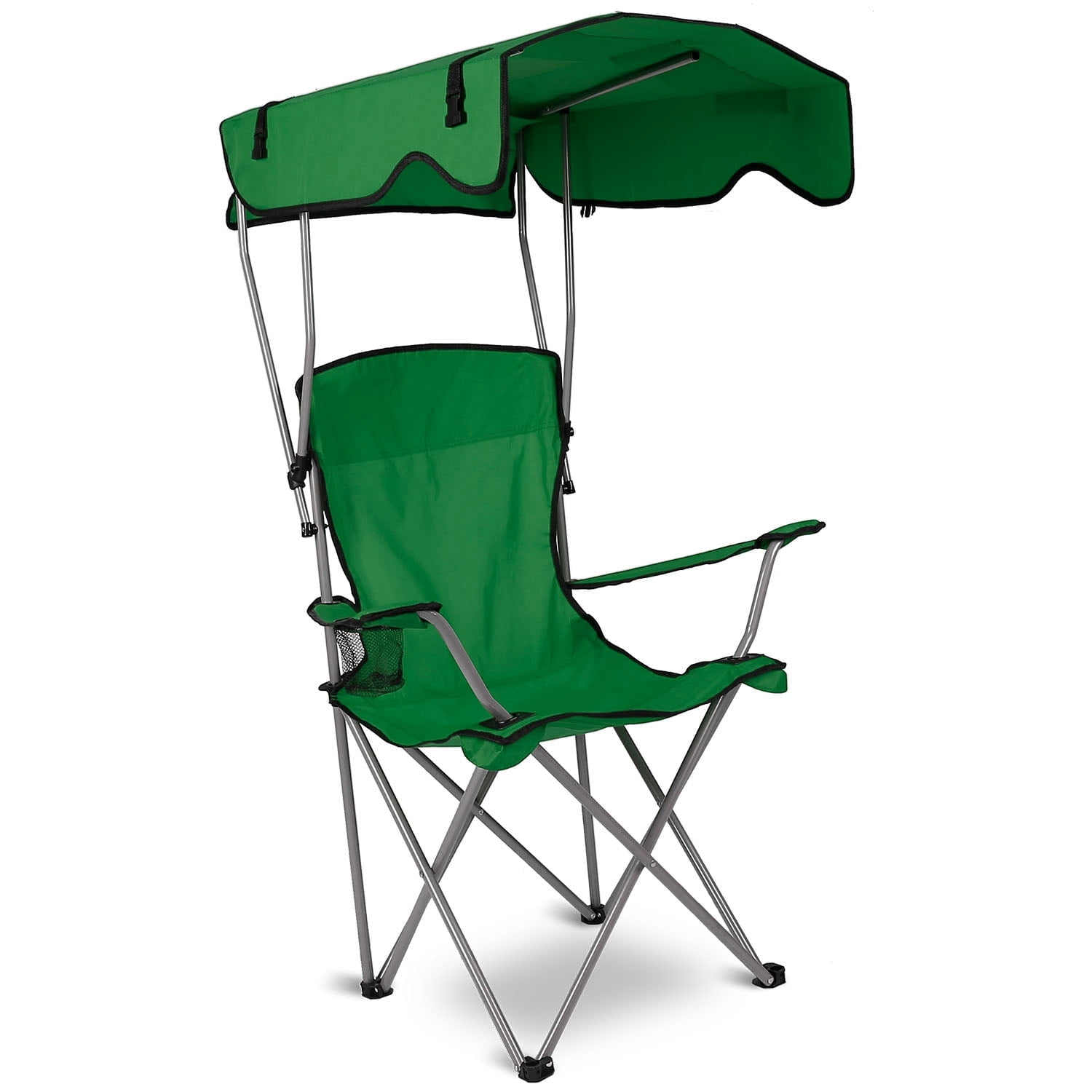 iMounTEK Upgraded Beach Chair, Folding Canopy Camping Sports Chair ...