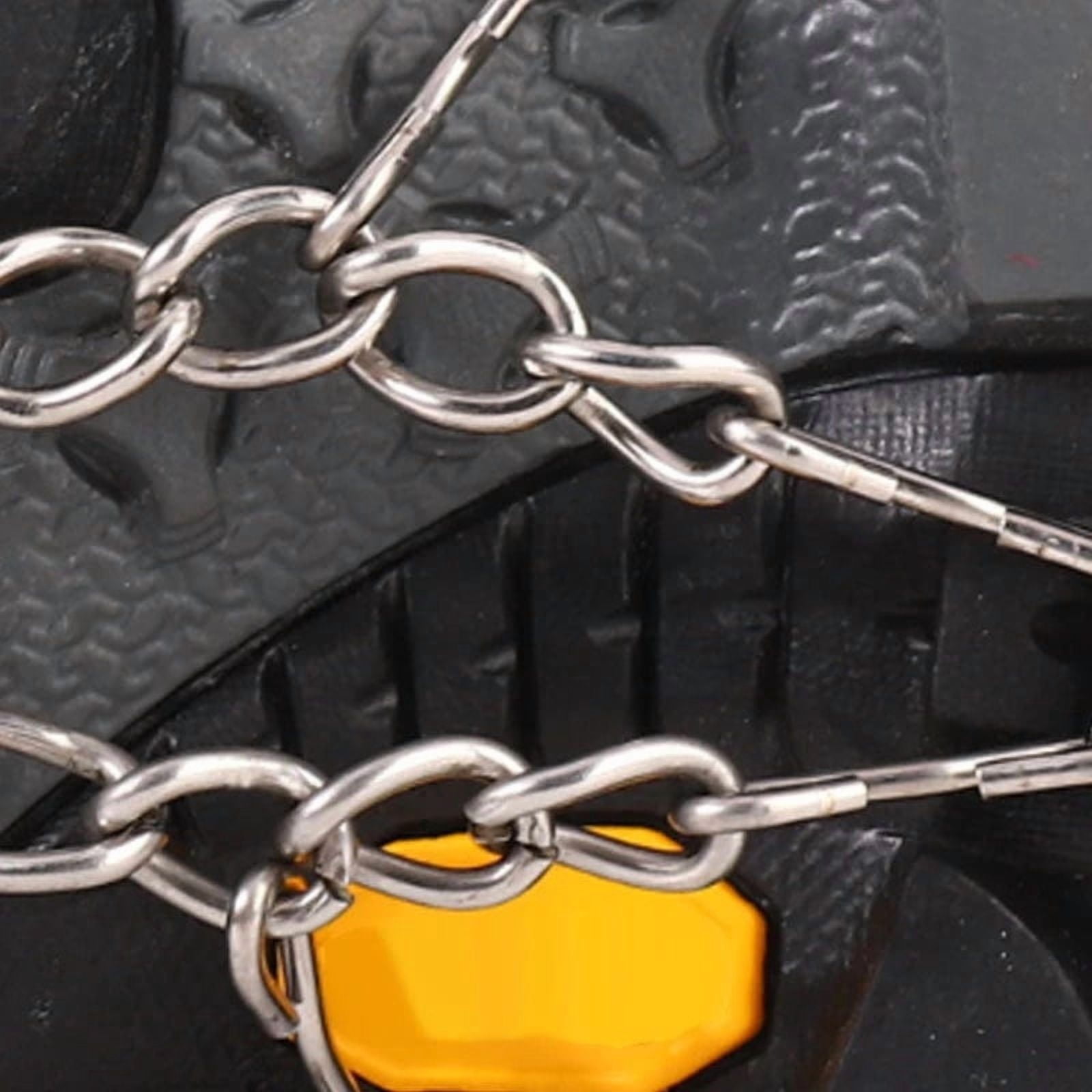 Upgraded Black 8-teeth Version, Anti-slip Ice Grips for Snow, Shoe ...
