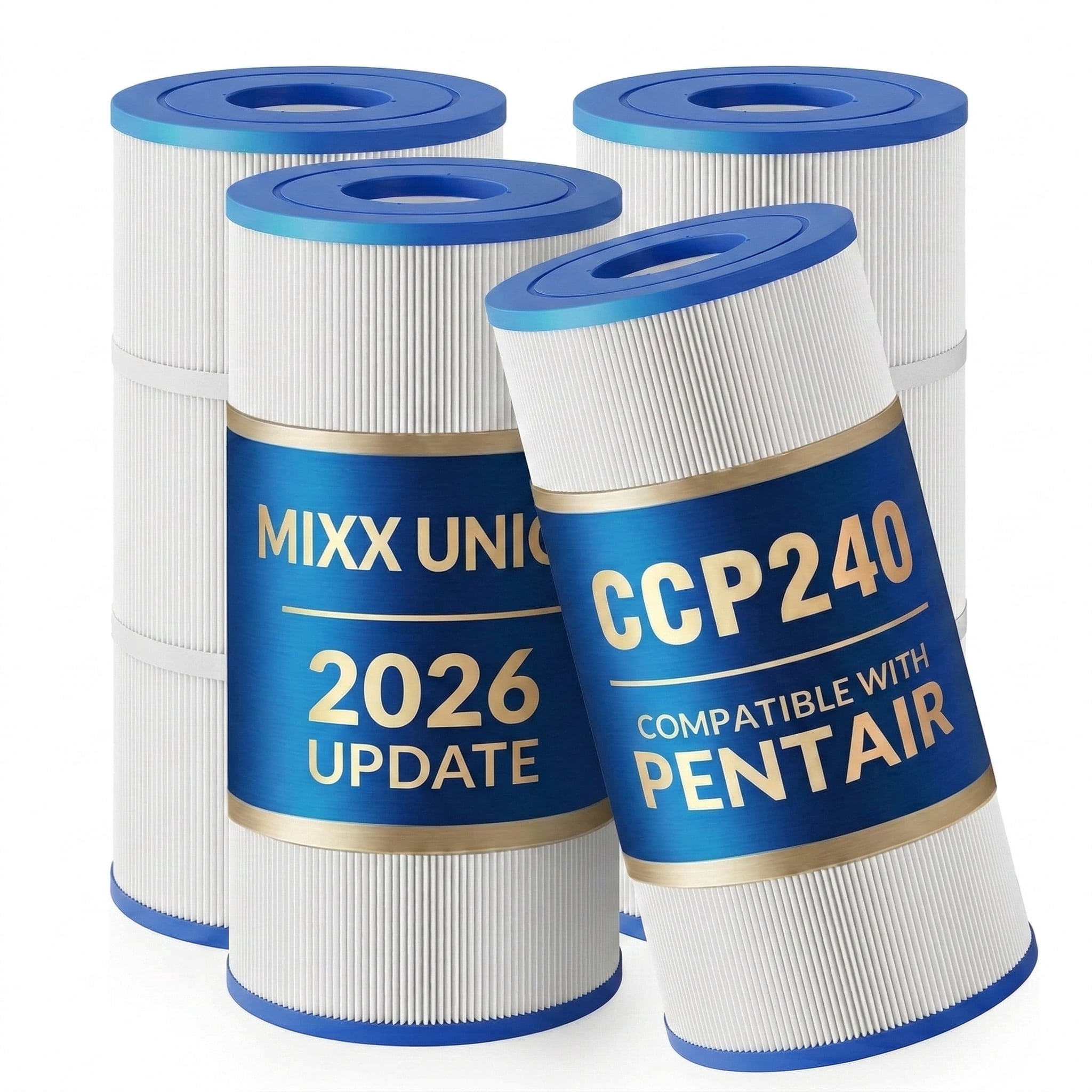 Upgraded CCP240 Pool Filter Cartridges (4-Pack), Compatible with ...