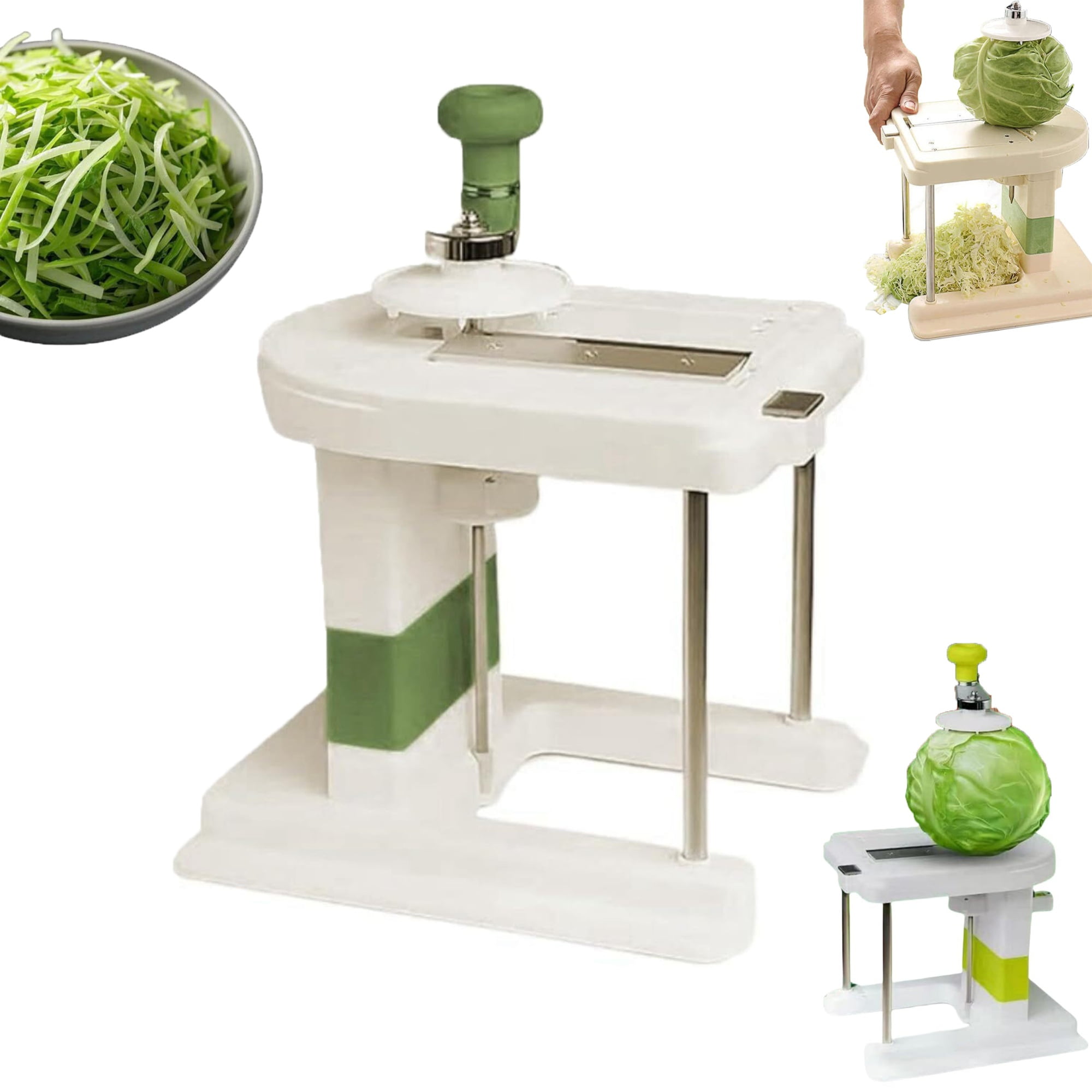 Upgraded Cabbage Shredder & Slicer Heavy Duty Mandoline Vegetable ...