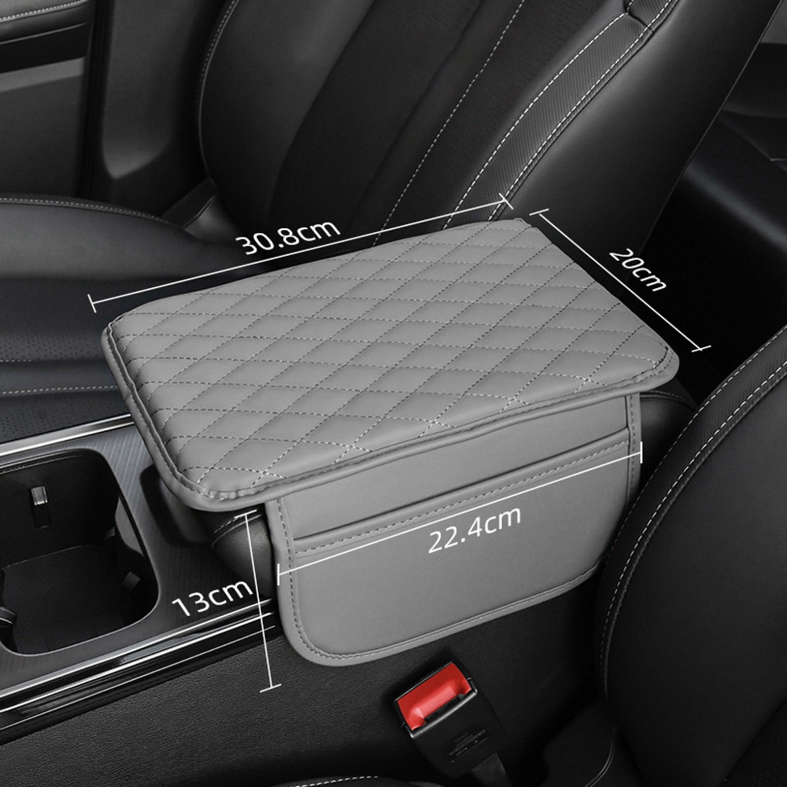 Upgraded Car Center Console Cover,Microfiber Leather Car Armrest Cover ...