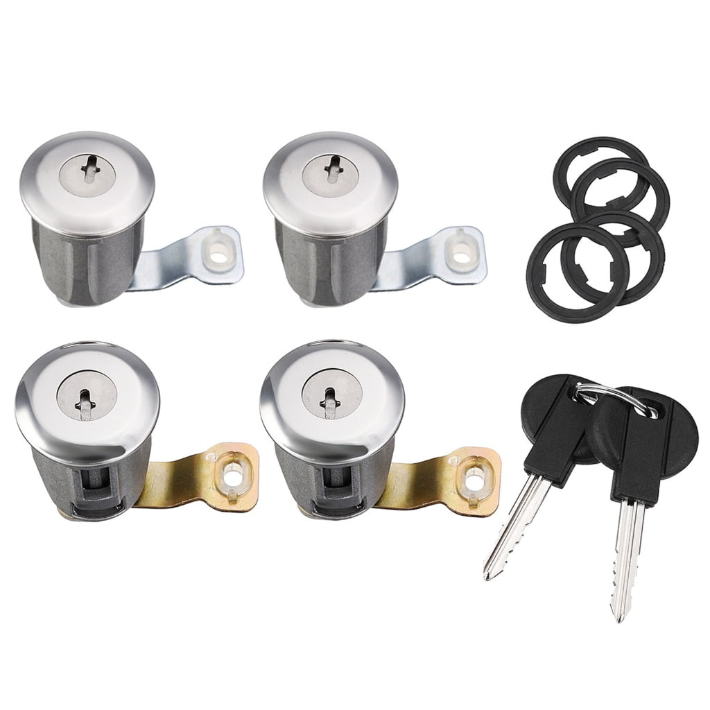 Upgraded Car Door Lock Barrels Set Security Door Lock Barrels Cylinder ...