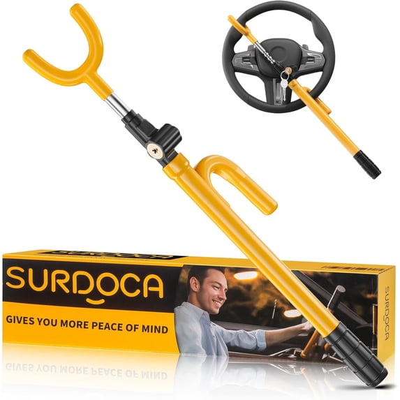 Upgraded Car Steering Wheel Lock Anti-Theft Device, Steering Wheel ...
