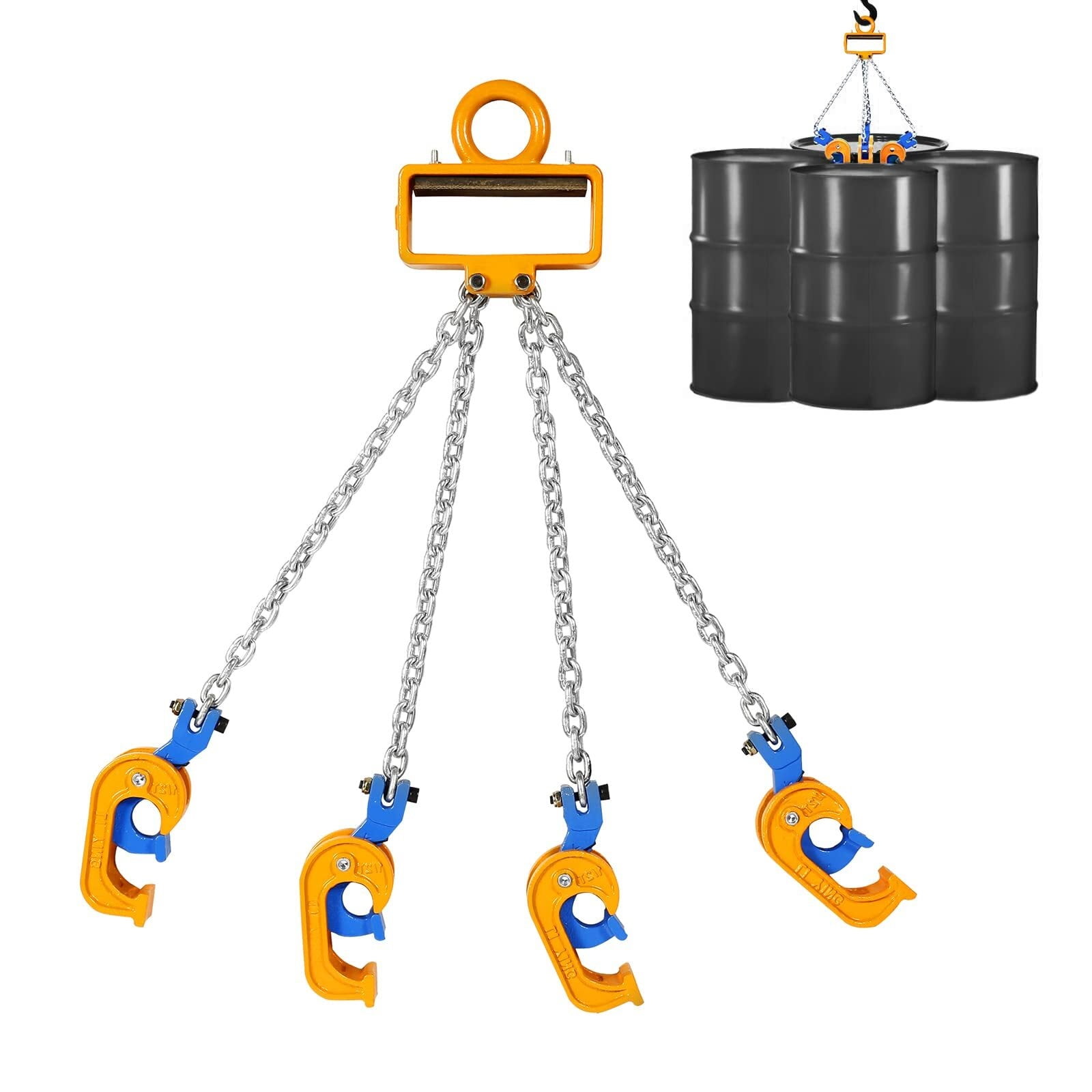 Upgraded Chain Drum Lifter 2 Ton / 4400lbs Loading Capacity for 55 ...