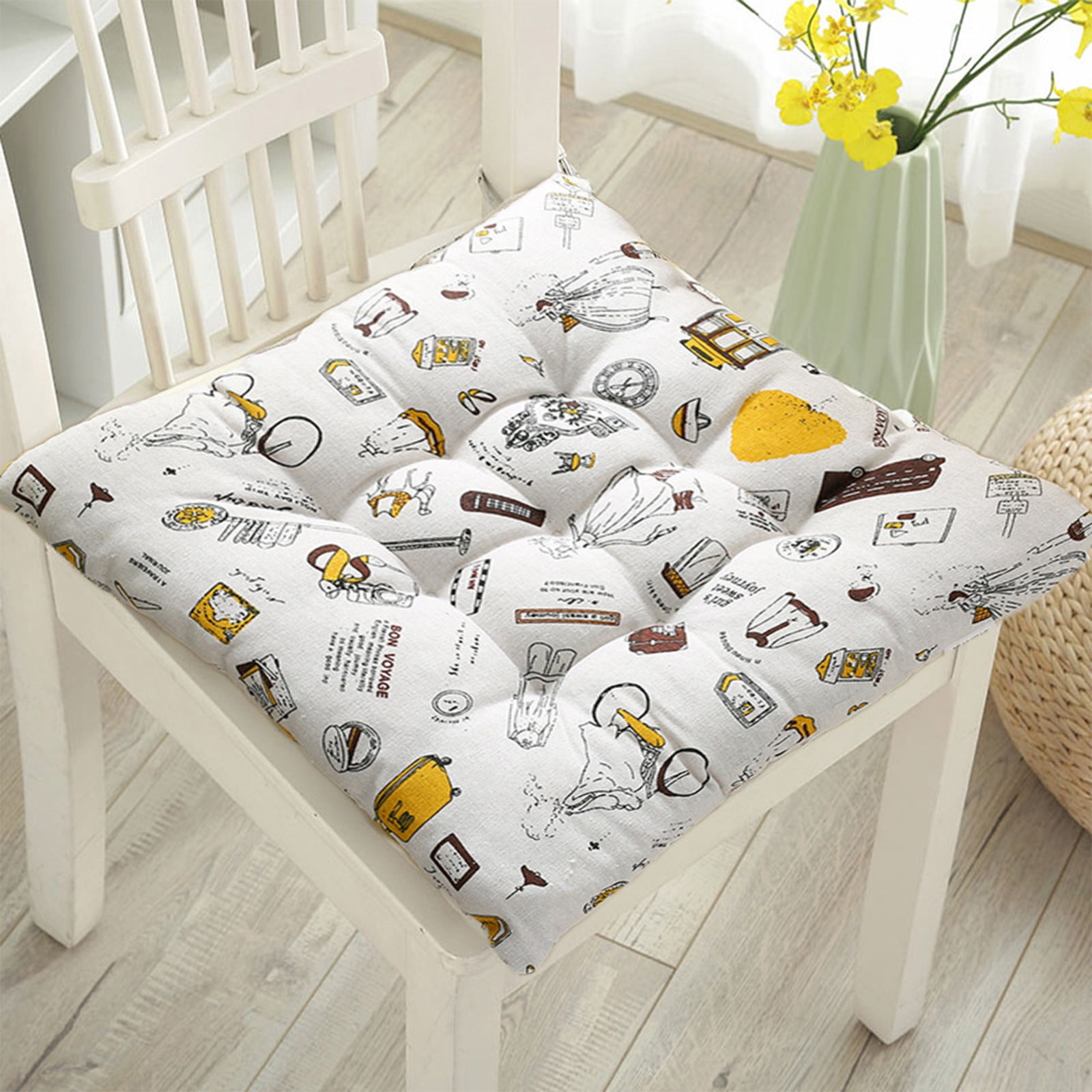Upgraded Chair Cushions For Indoor/dining/kitchen Chairs Seat Cushions ...