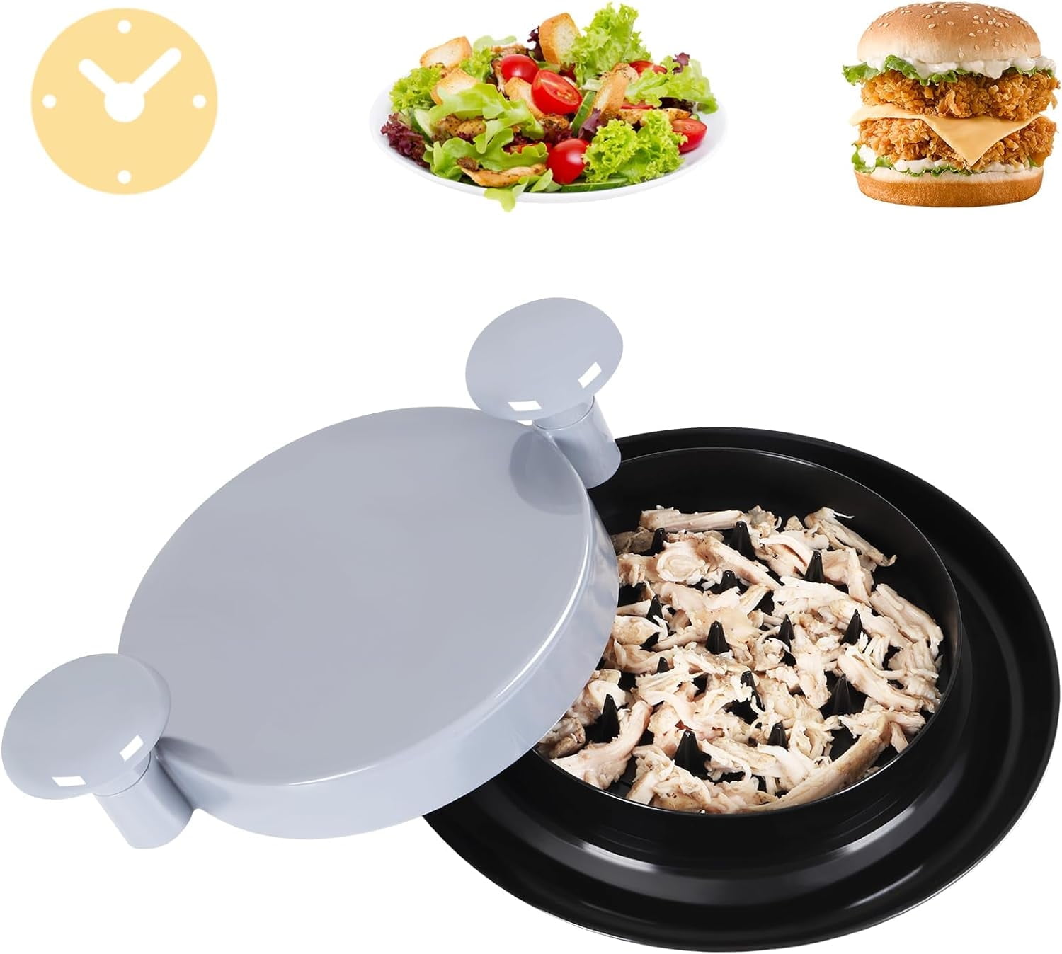 Upgraded Chicken Shredder Tool Twist, Meat Shredder with Handles and ...