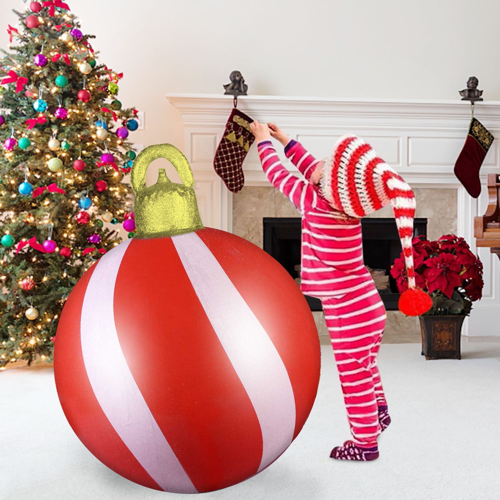 Upgraded Christmas Decoration Ball 45cm Outdoor Christmas Inflatable ...