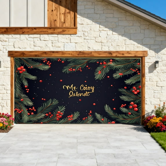 Upgraded Christmas Garage Door Banners Extra Large Outdoor Holiday ...