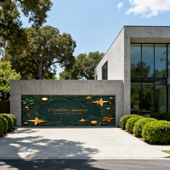 Upgraded Christmas Garage Door Banners Extra Large Outdoor Holiday ...