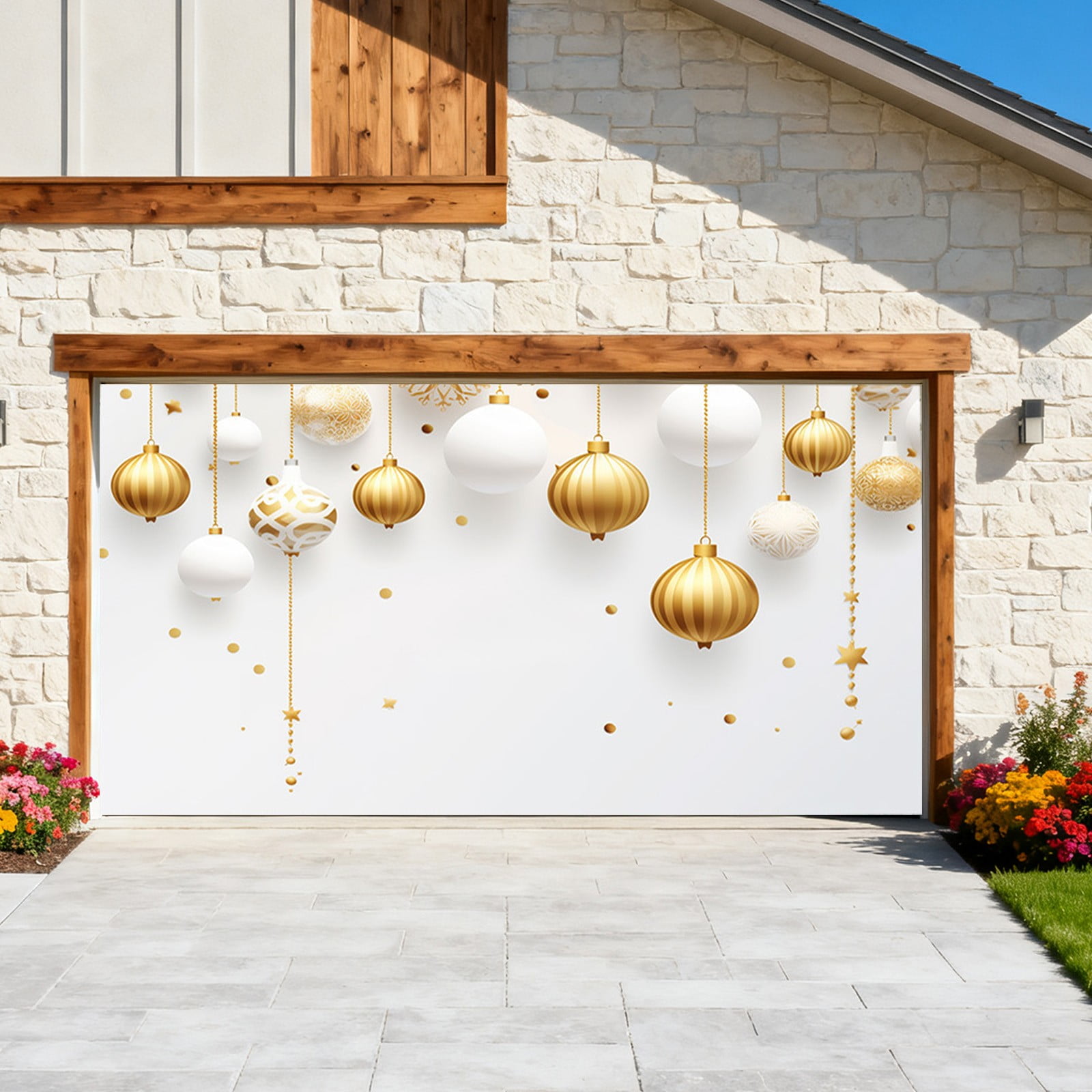 Upgraded Christmas Garage Door Banners Extra Large Outdoor Holiday ...