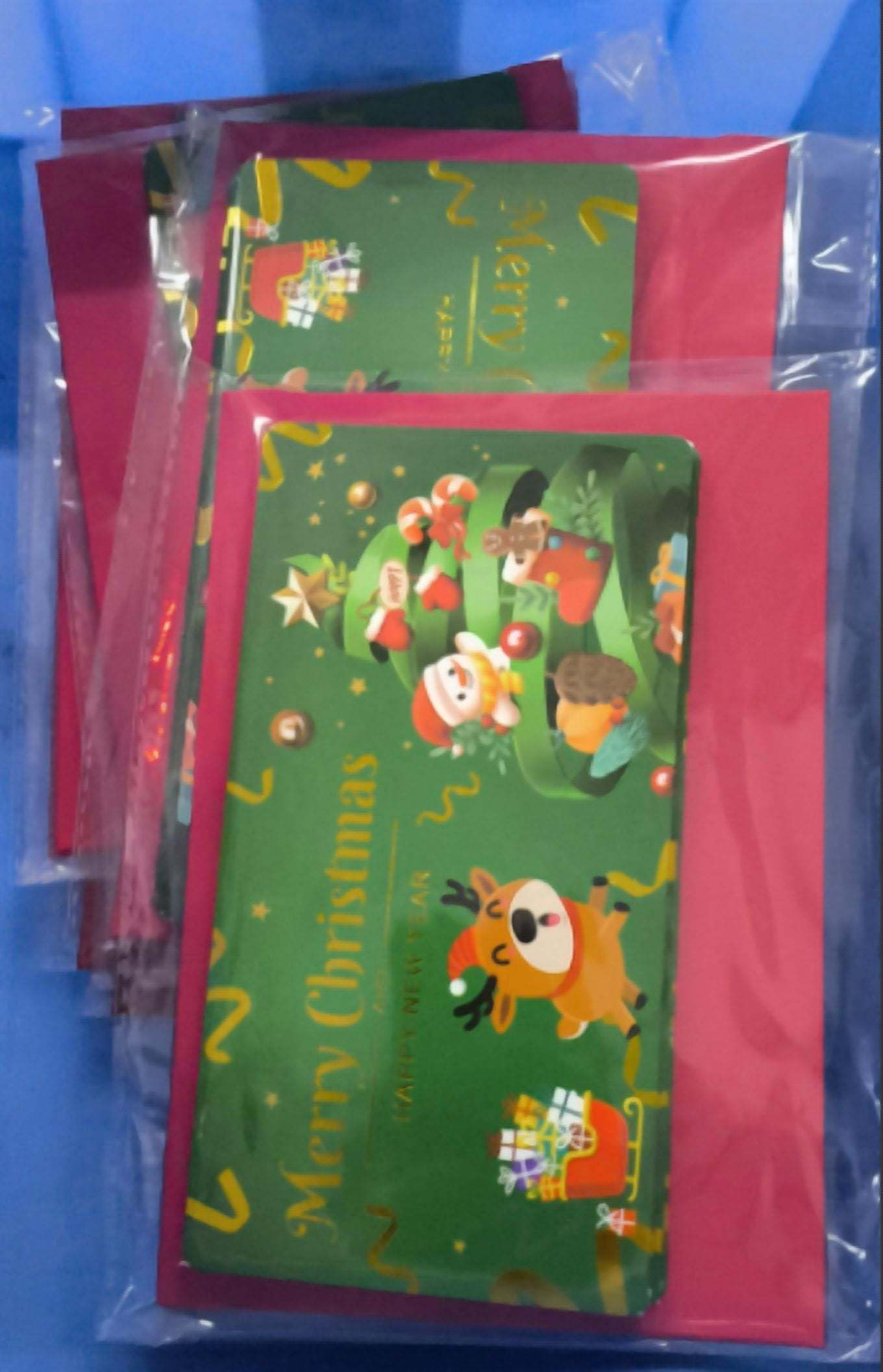 Upgraded Christmas Red Envelope 10 Cards Christmas Surprise Party Red ...