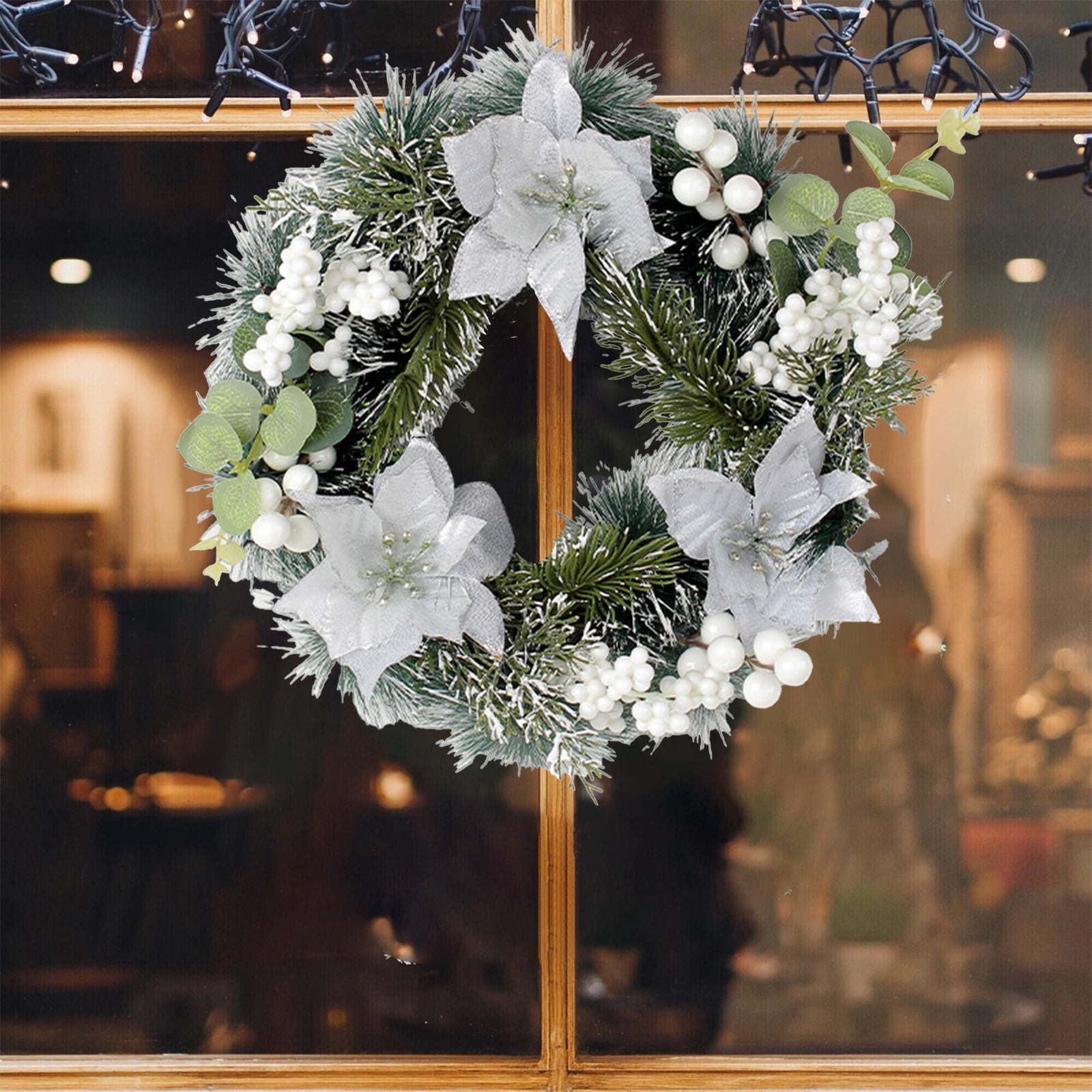 Upgraded Christmas Wreath Indoor And Outdoor Christmas Decoration ...