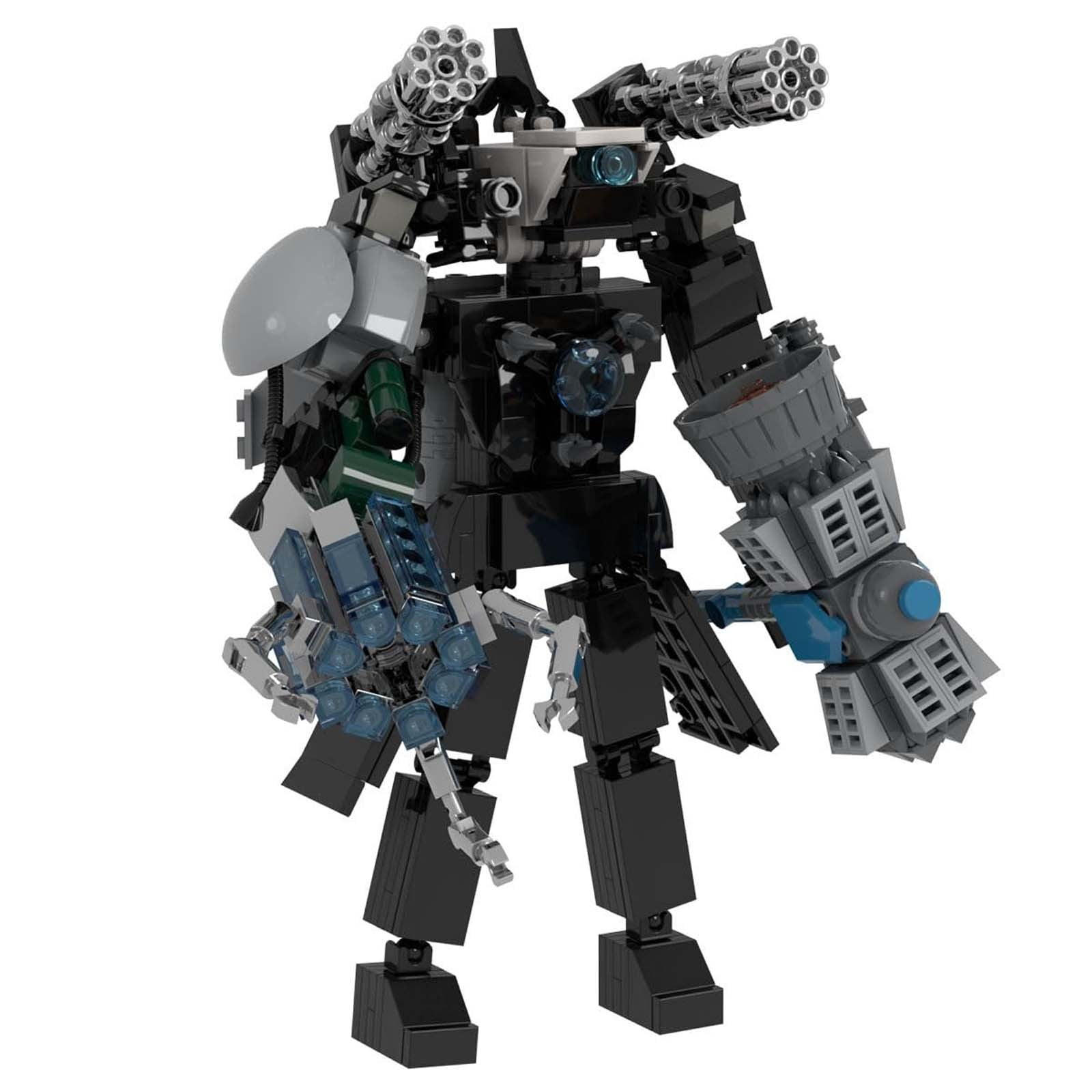 Upgraded Clockman Block Toy Figure Building Block Set Movable Figures ...