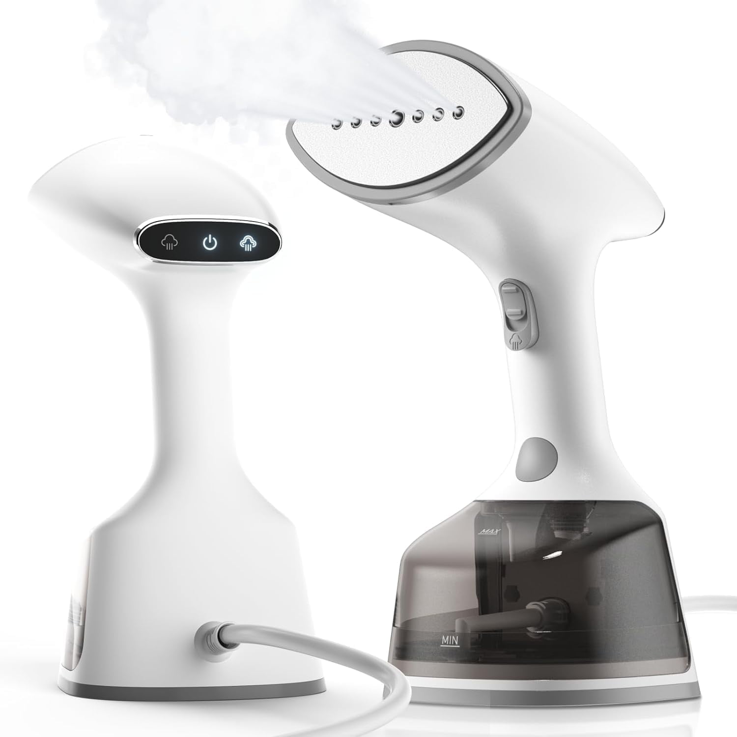 Upgraded Clothes Steamer 1500W Handheld Garment Steamer & 2-in-1 Iron ...