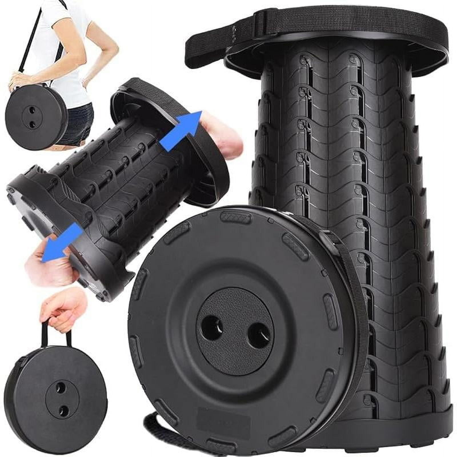 Upgraded Collapsible Stool, 400lbs Max Weight, Lightweight But Sturdy ...