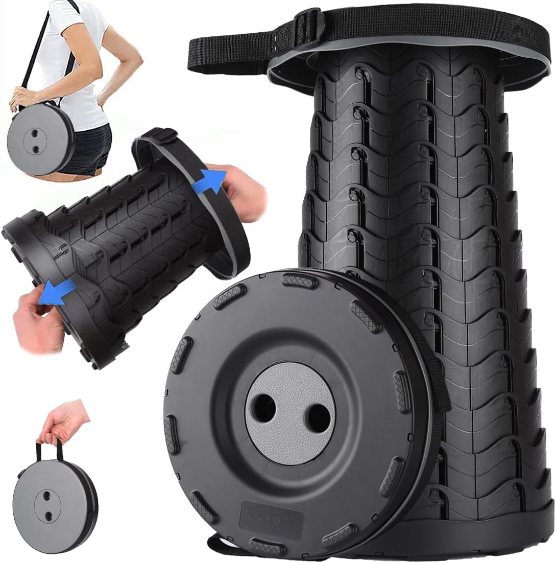 Upgraded Collapsible Stool for Adults,Portable Retractable Folding ...