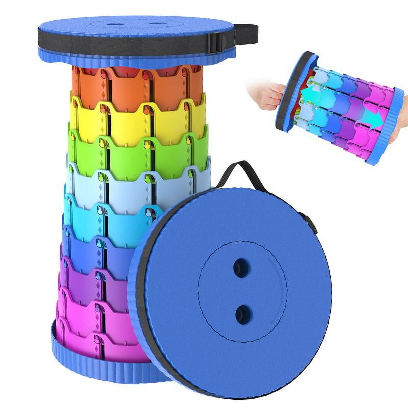 Upgraded Collapsible Stool,Portable Stools,Telescoping Stool, Max Load ...