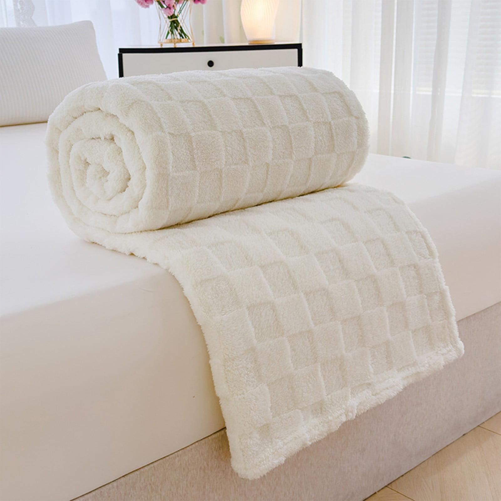 Upgraded Corals Fleece Blanket Milk Velvet Blanket Shawl Blanket ...