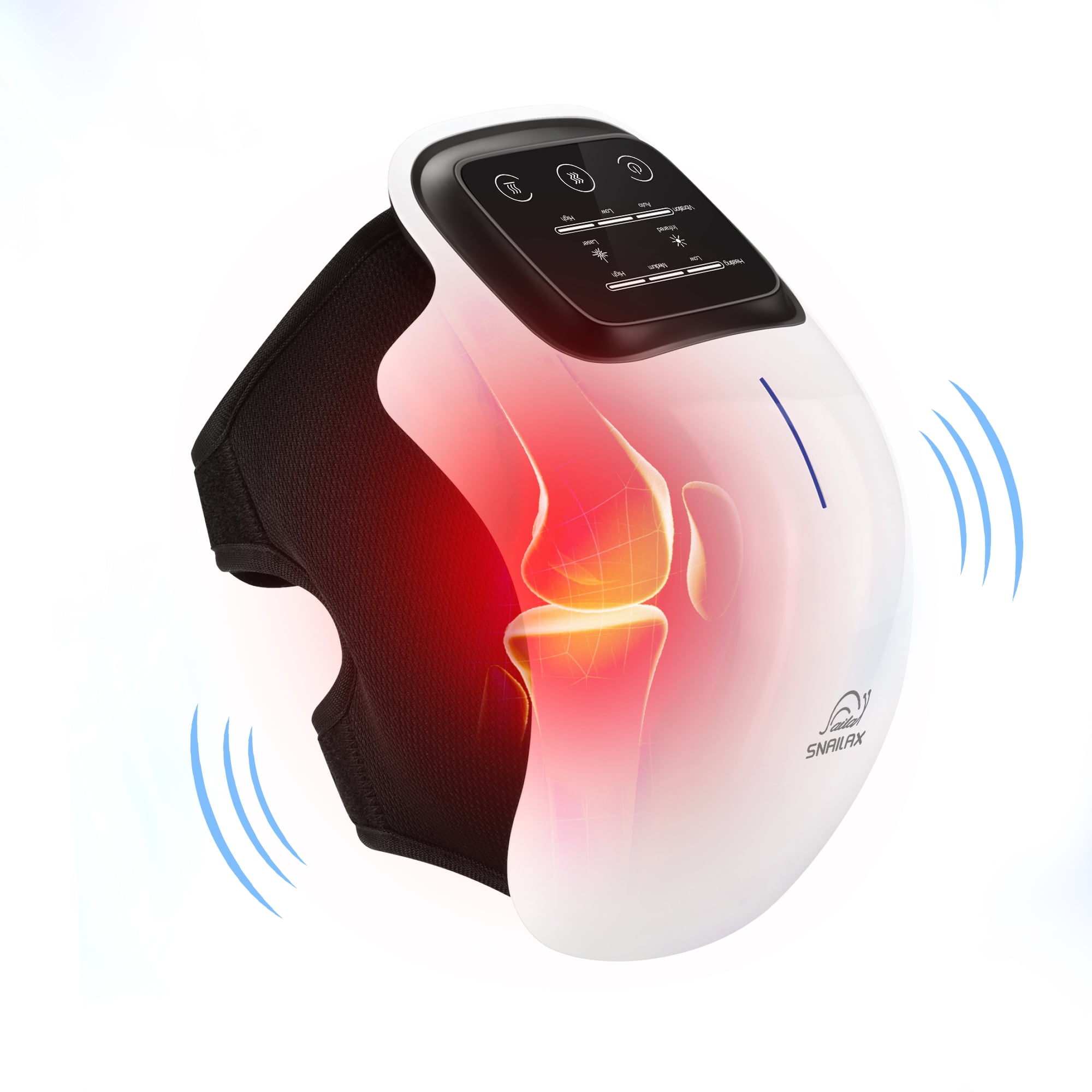 Upgraded Cordless Knee Massager With Heat And Vibration Snailax Knee