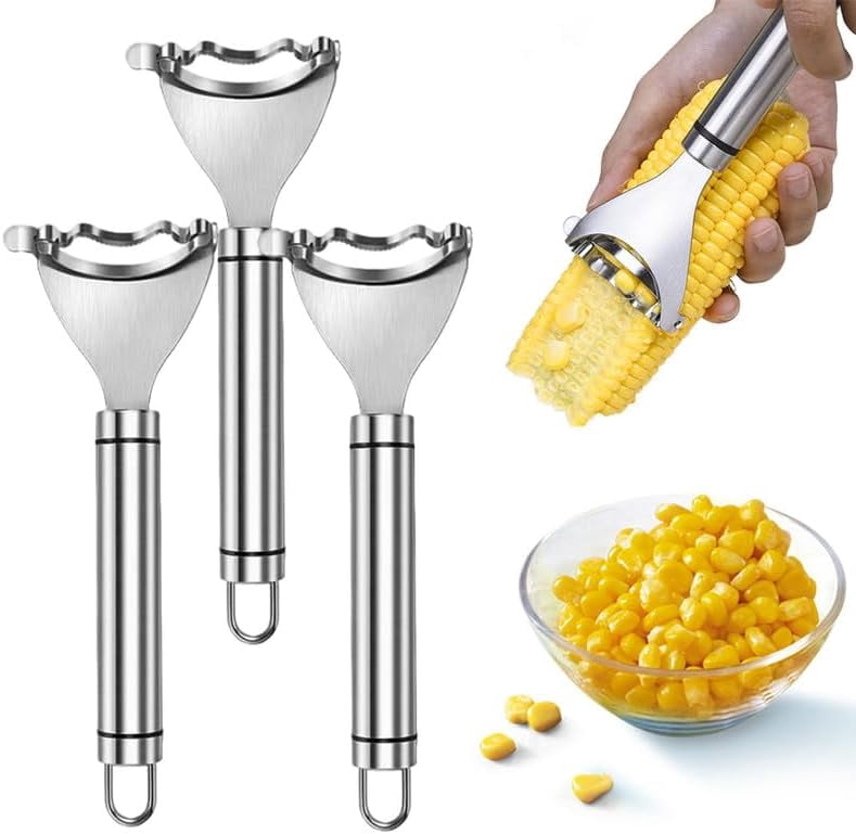 Upgraded Corn Peeler, Stainless Steel Corn Cob Stripper Tool Corn ...