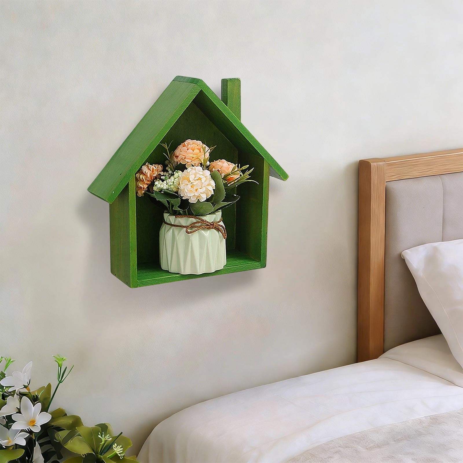 Upgraded Cute Little House Wall Shelf For Solid Wood Walls Children's ...