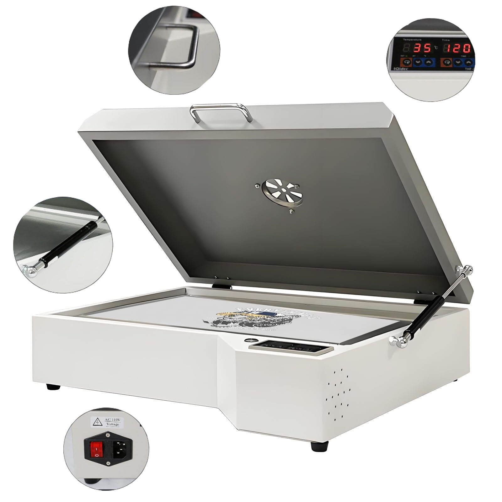 Upgraded DTF Curing Oven 13x19" Dryer for A3/A4 DTF Printing, Even Heating & Temp Control ...