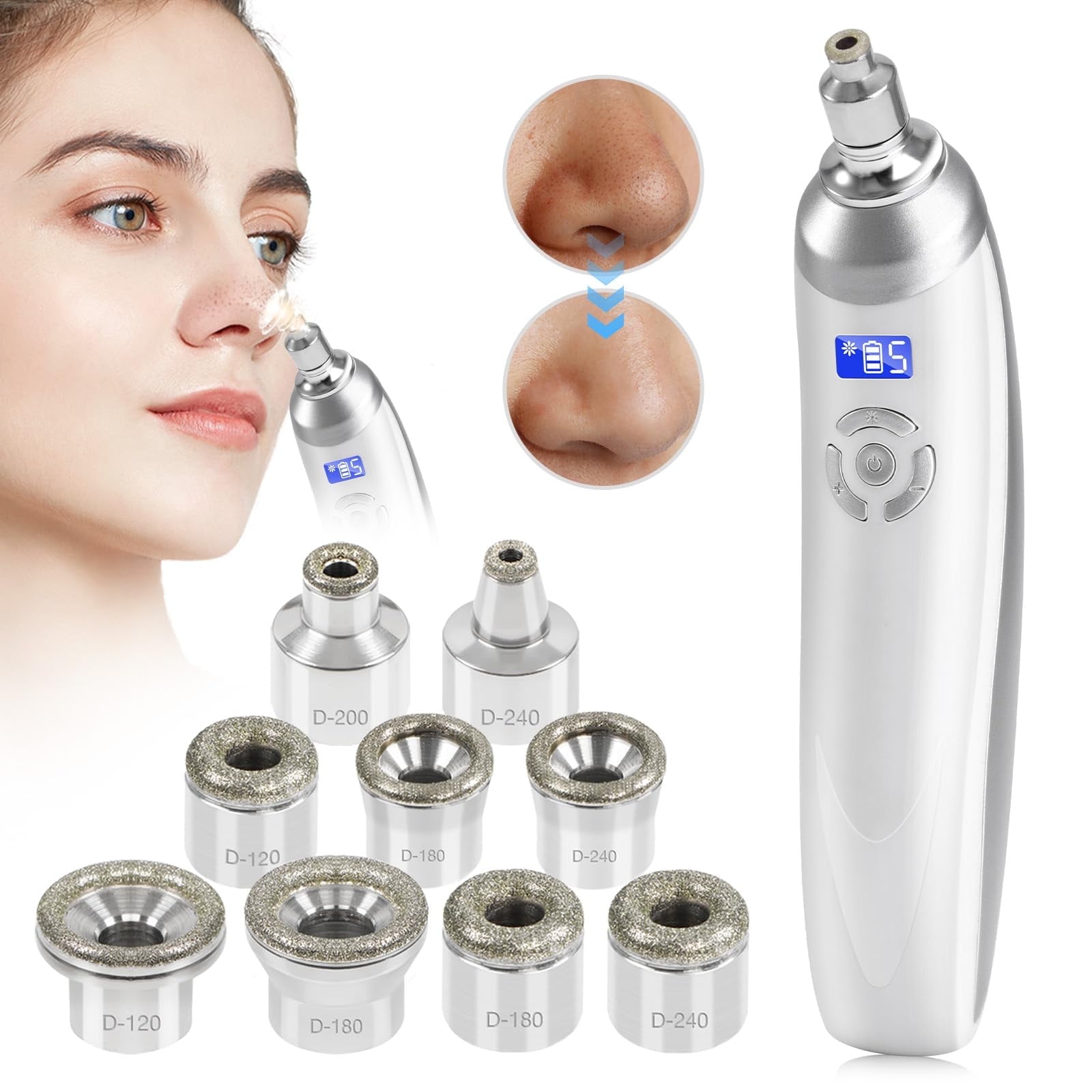 Upgraded Diamond Micro-Dermabrasion Facial Machine, Professional Facial ...