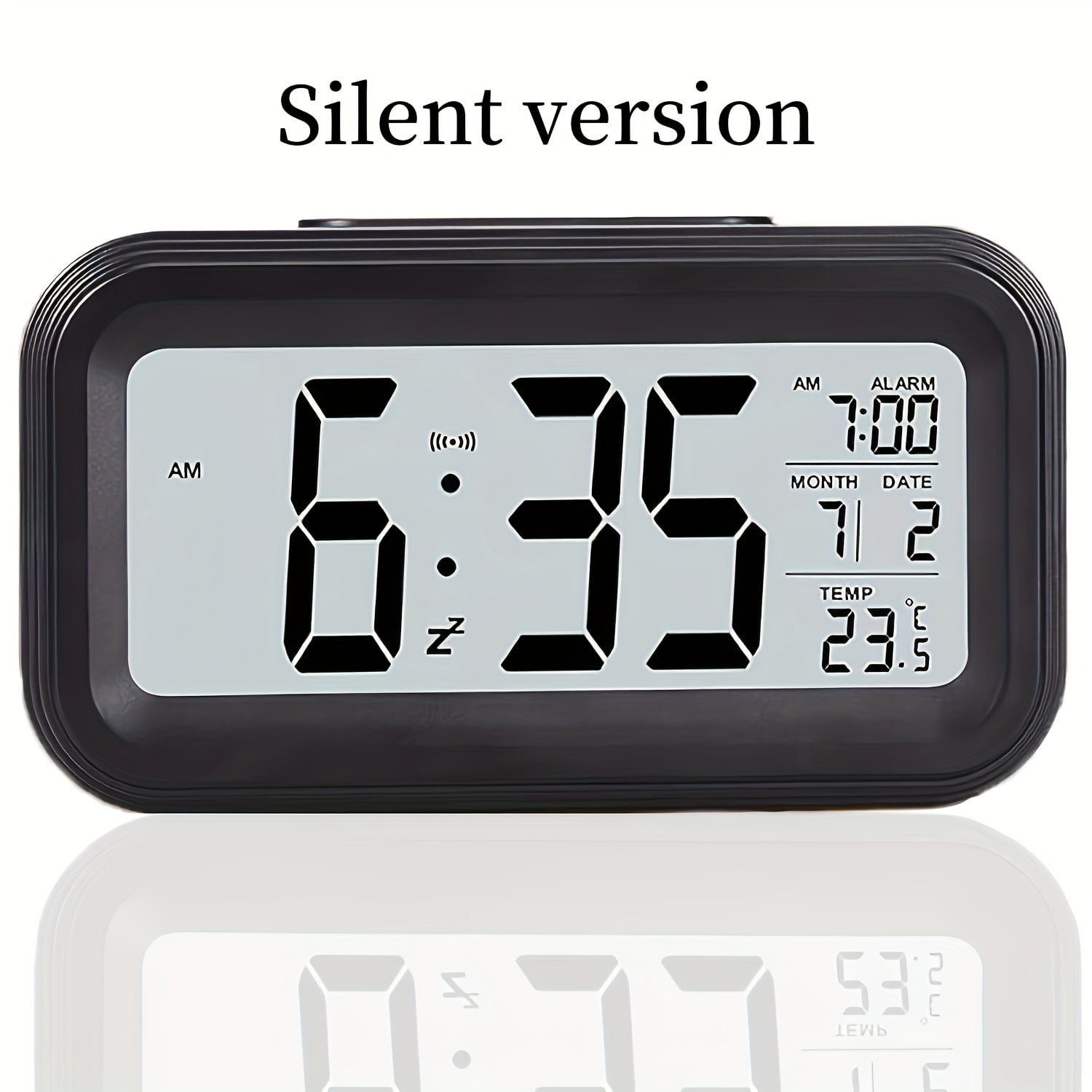 Upgraded Digital Alarm Clock - LED Display, Portable, Battery Powered ...