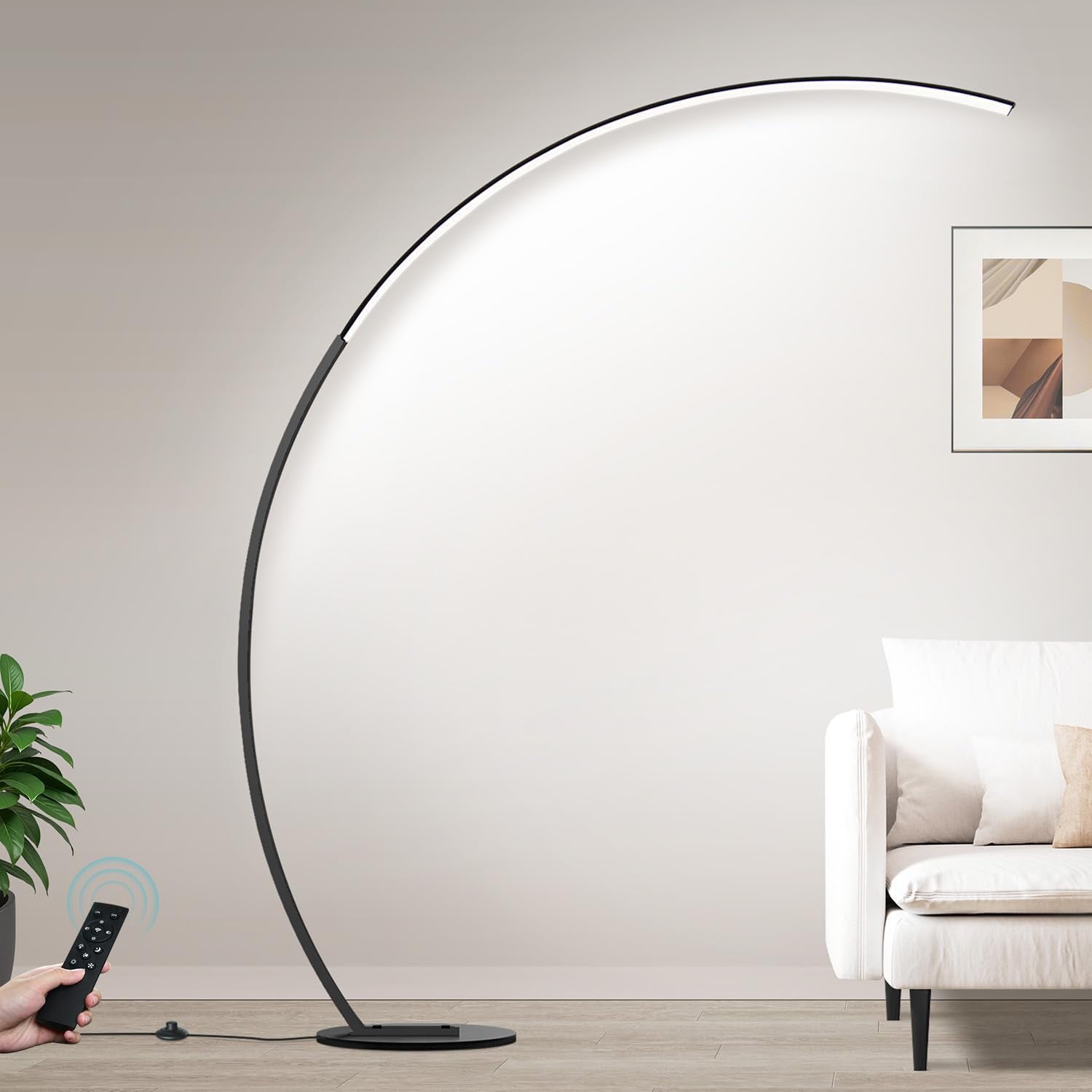 【Upgraded】Dimmable Floor Lamp with 3 Color Temperatures, Ultra Bright ...