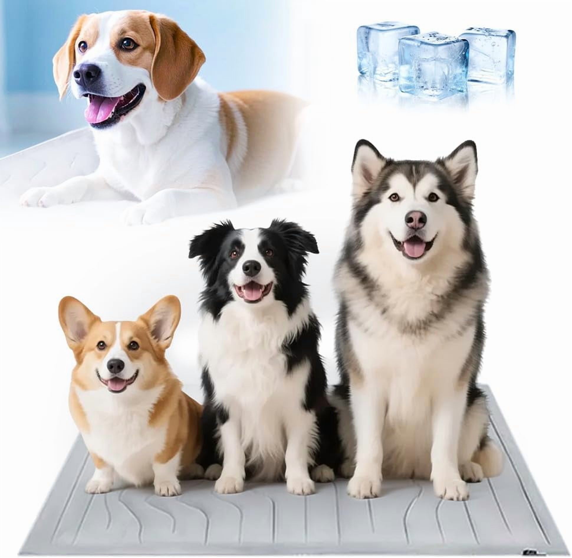 Upgraded Dog Cooling Mat, 2025 New Pet Cooling Pad for Large Dogs ...