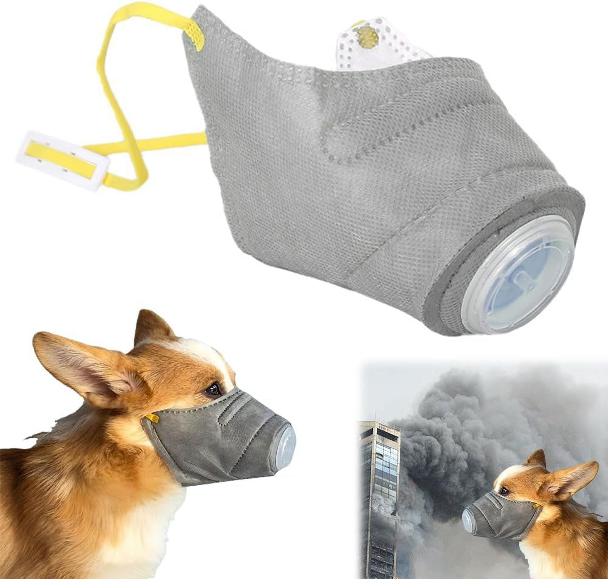 Upgraded Dog Respirator Mask, Dog Mask, Adjustable Dog Respirator ...