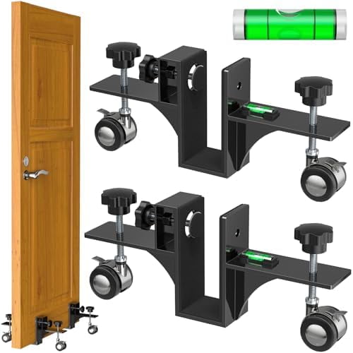 Upgraded Door Installation Kit with Bubble Level, 2-Piece Heavy-Duty ...
