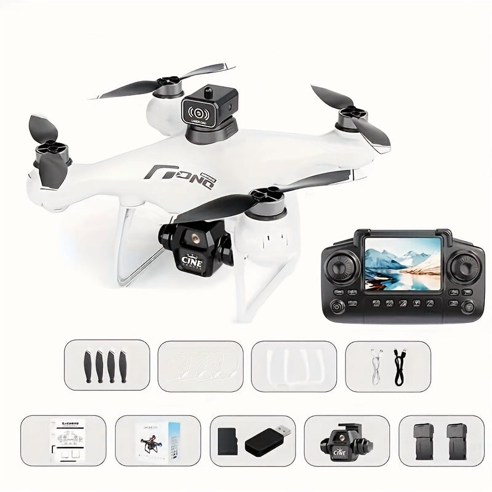 Upgraded Drone MAX with 2 Batteries, Screen Remote, Dual Electric ...