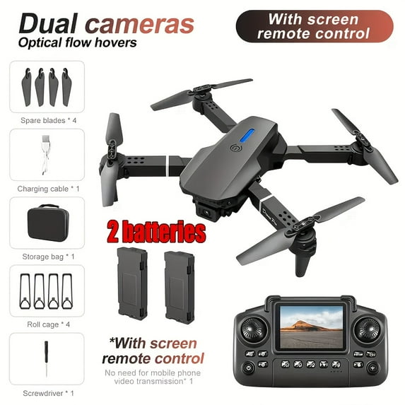 Upgraded Drone MAX: Dual HD Cameras, Obstacle Avoidance, Brushless ...