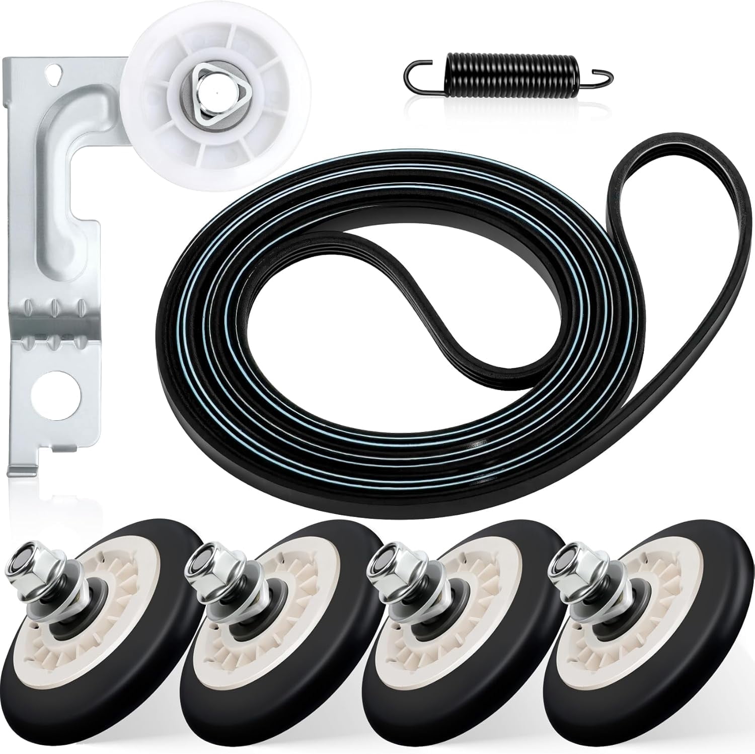Upgraded Dryer Roller Kit for LG Kenmore Dryer Parts, Dryer Repair Kit ...