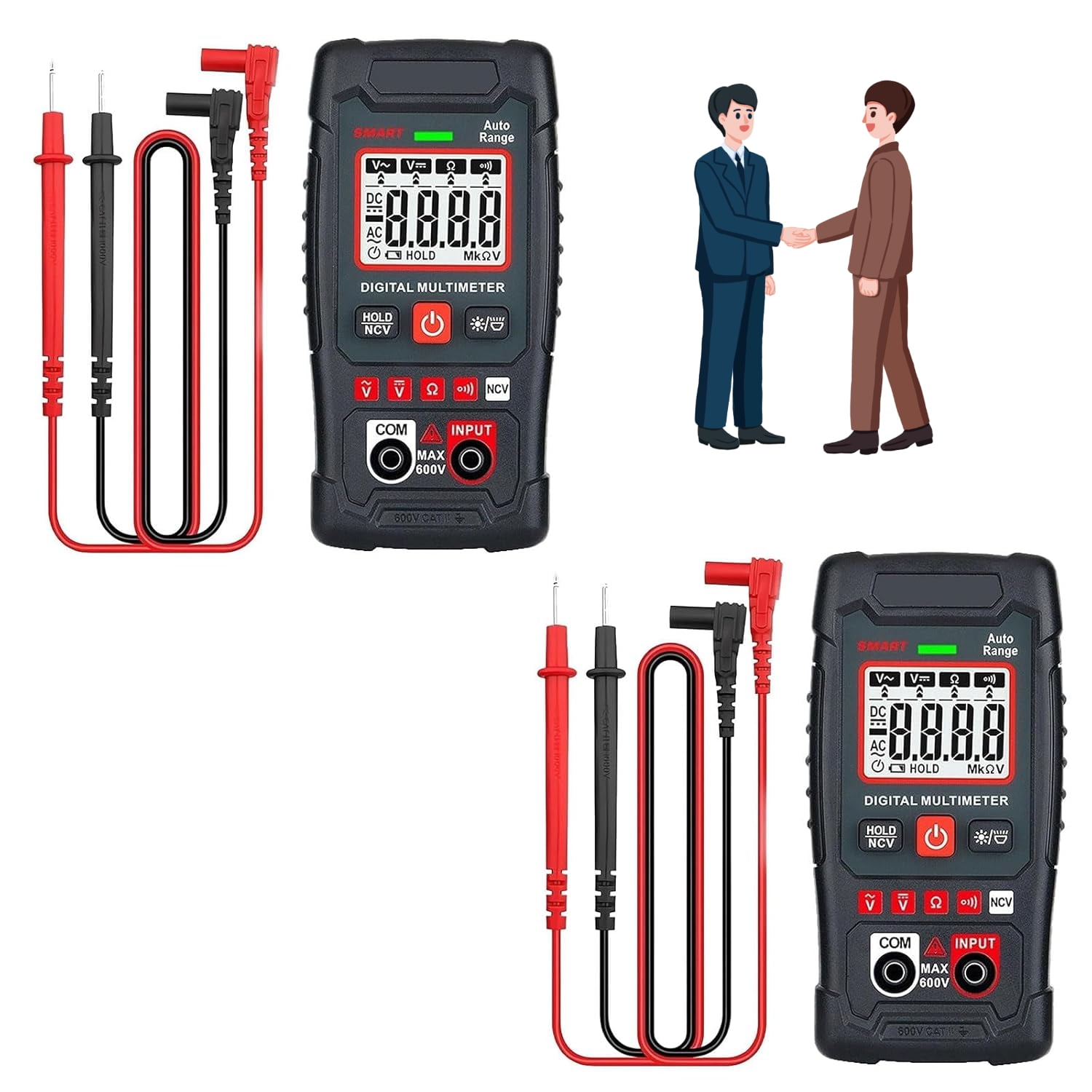 Upgraded EBTN LCD Multimeter, Easy to Read and Measure, Digital ...