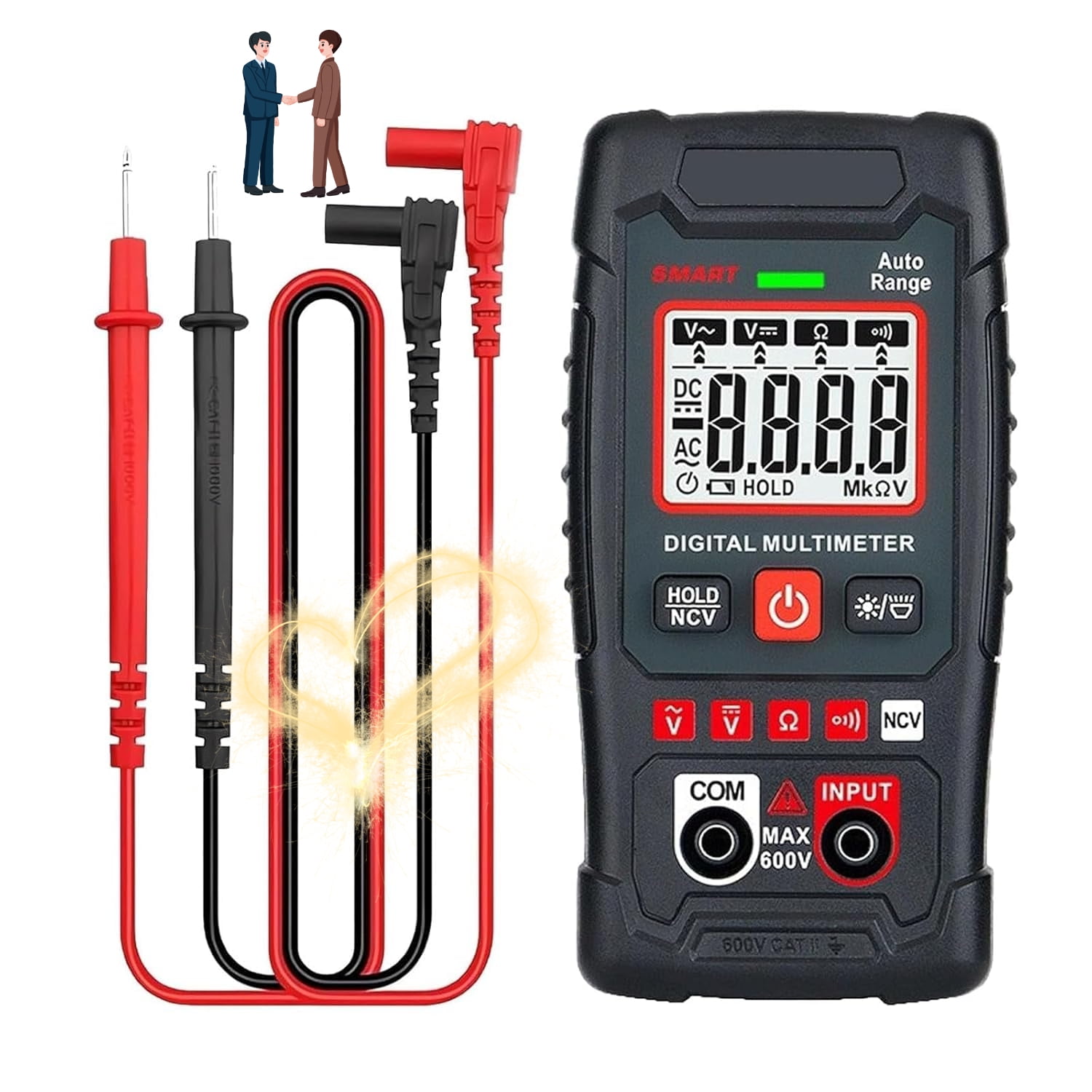 Upgraded EBTN LCD Multimeter, Easy to Read and Measure, Digital ...