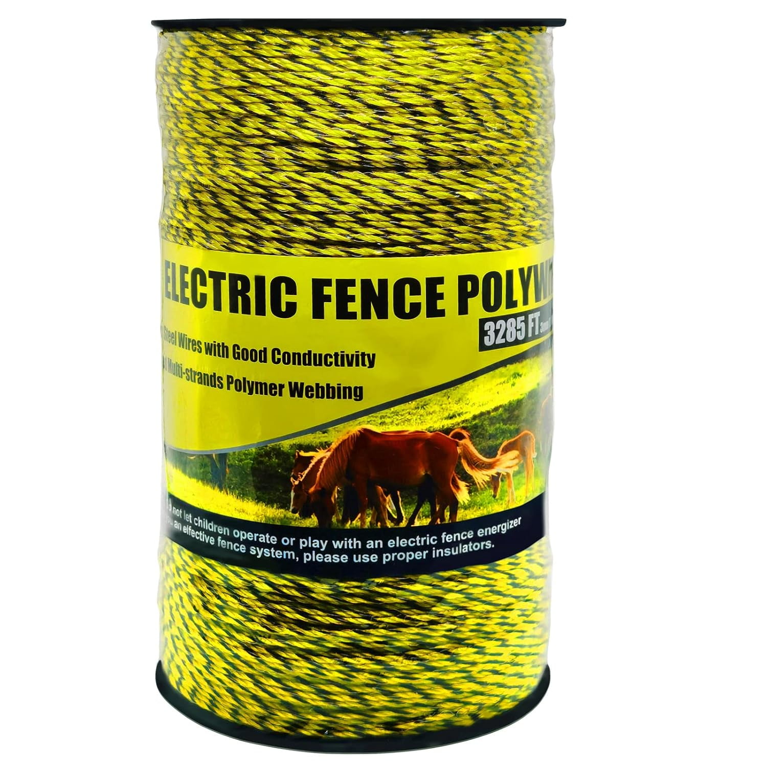 Upgraded Electric Fence Poly Wire 3285 Feet 1000 Meters, 1/8" Diameter ...