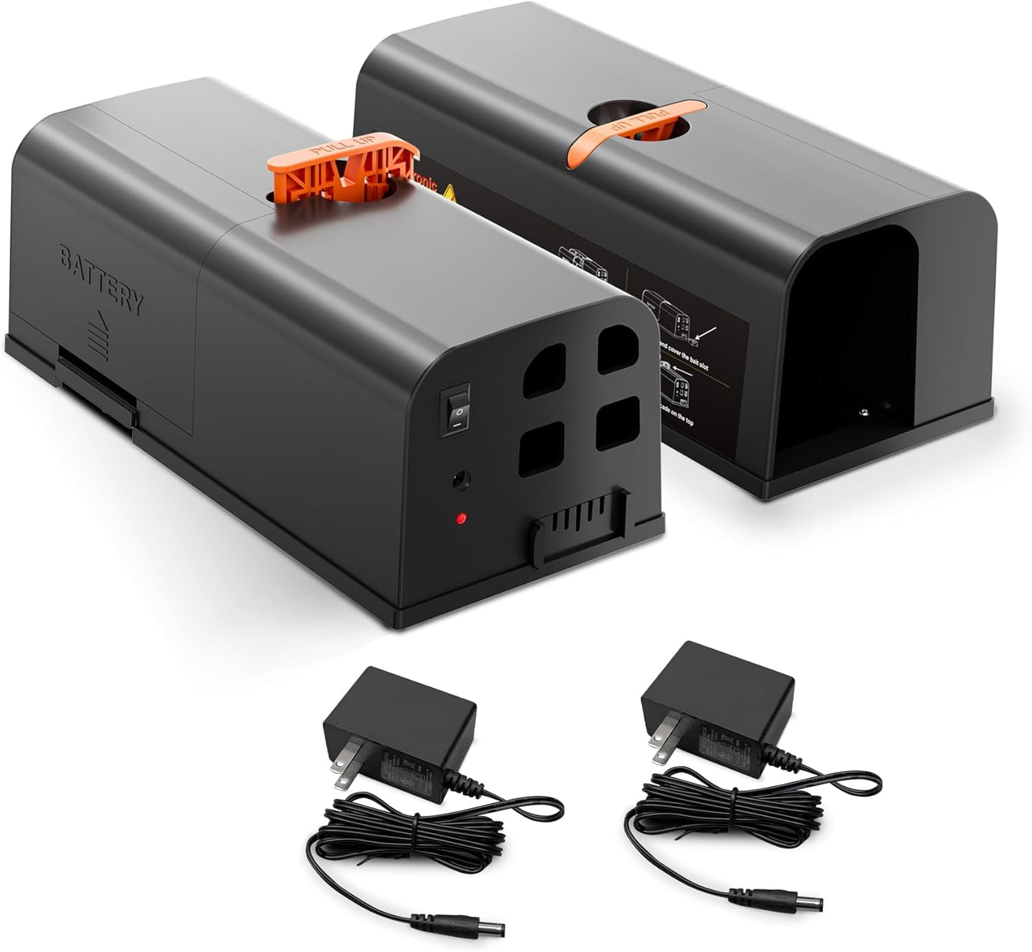 Upgraded Electric Mouse Trap Indoor, 2 Pack Electronic Rat Trap Zapper ...