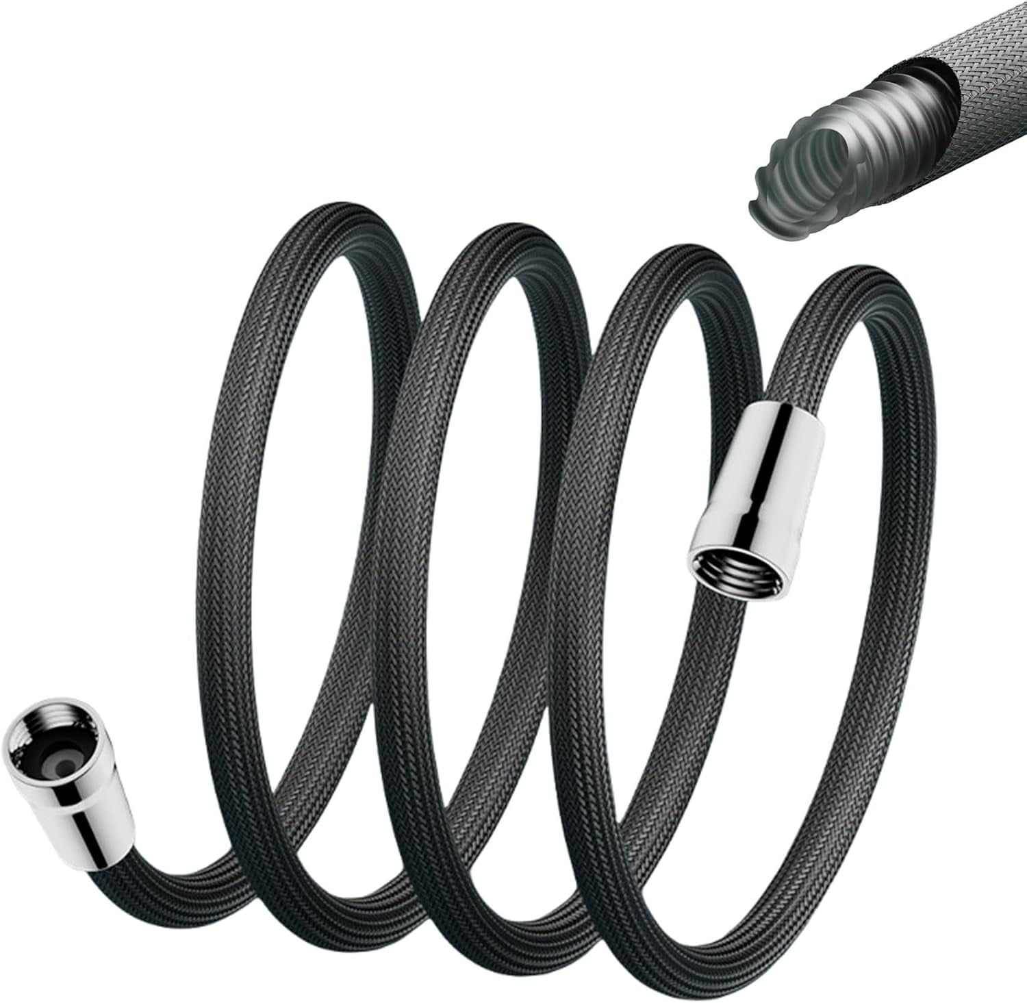 Upgraded Explosion-Proof Braided Shower Hose Anti-Leak, Improved ...