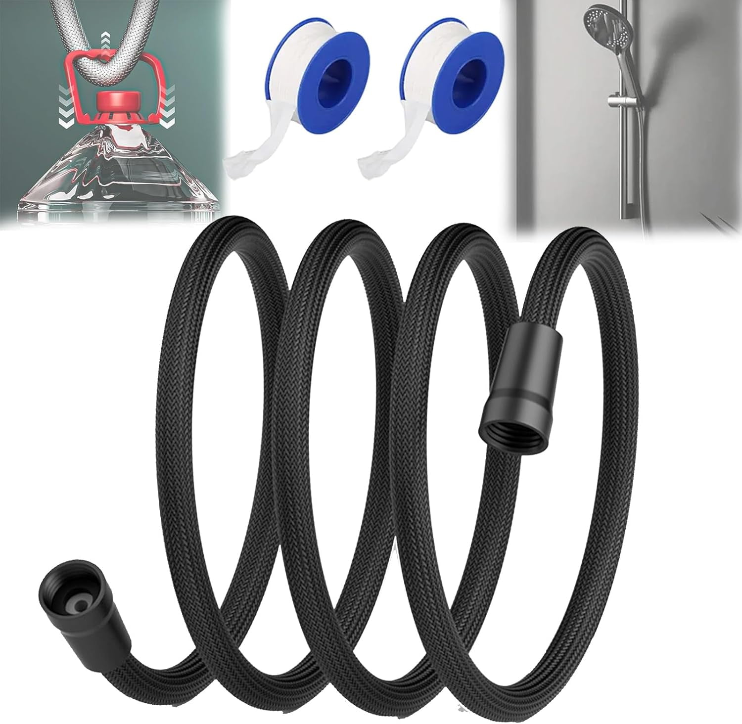 Upgraded Explosion-proof Braided Shower Hose - Anti-leak, 2025 New ...