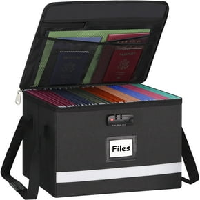 Locking File Boxes and Document Organizers for Office and Home Storage