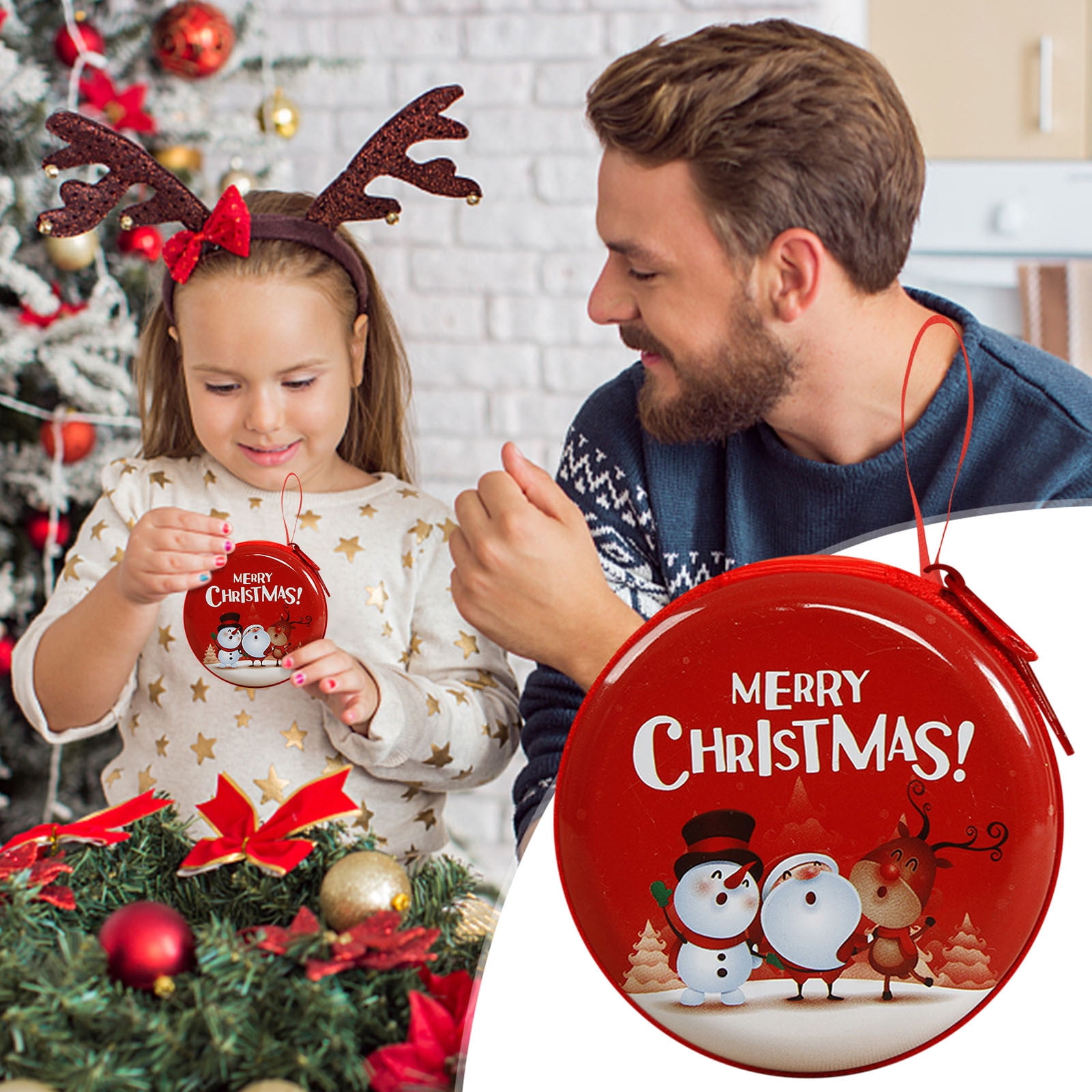 Upgraded Firm Storage Bag Box,Christmas Mini Box Ornament Holiday ...