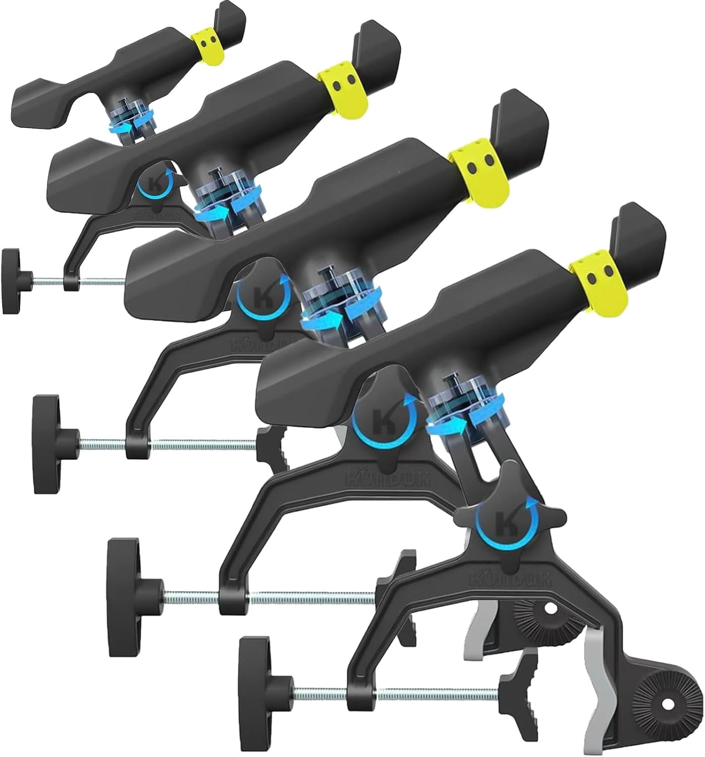 Upgraded Fishing Rod Holder with Button-Lock 360° Dual Rotation ...