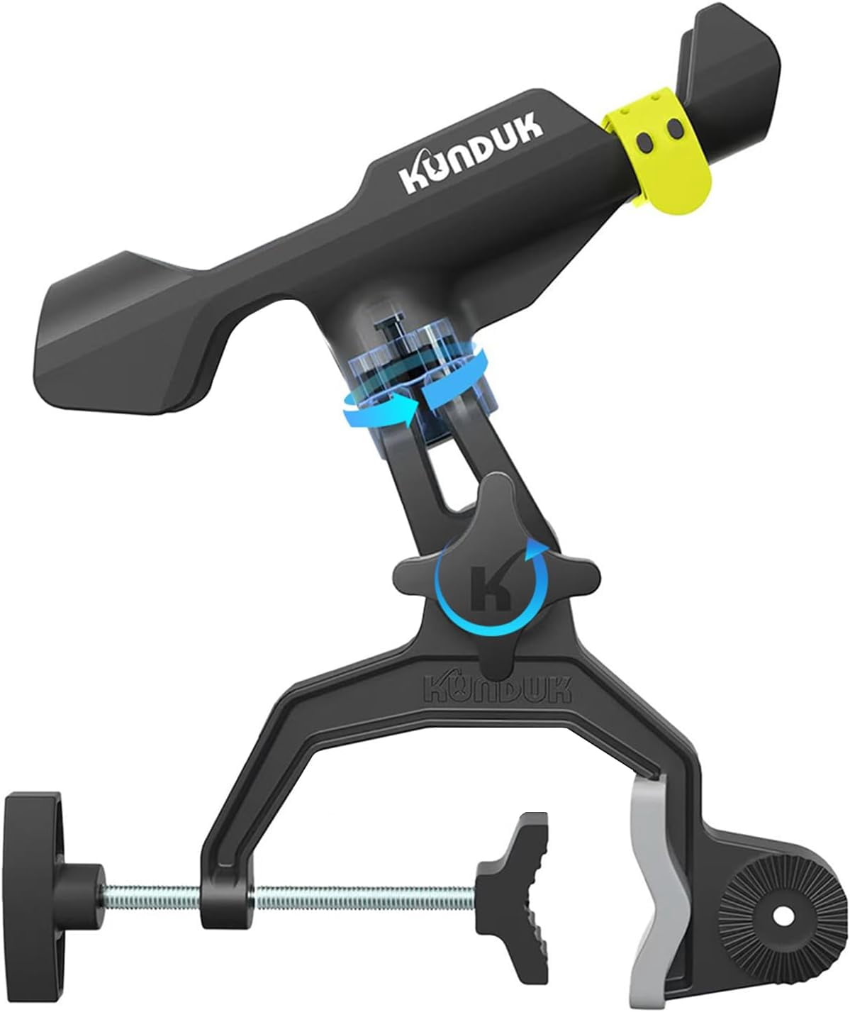 Upgraded Fishing Rod Holder with Button-Lock 360° Dual Rotation ...